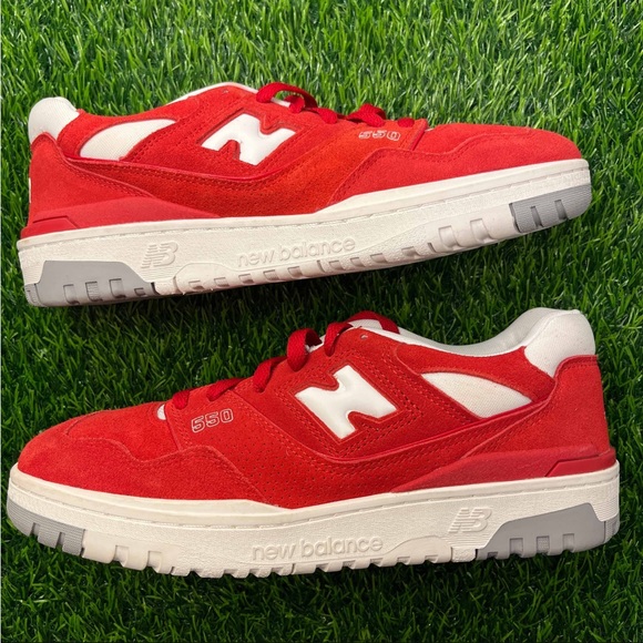 New Balance | Shoes | New Balance 55 Suede Pack Team Red White Grey ...